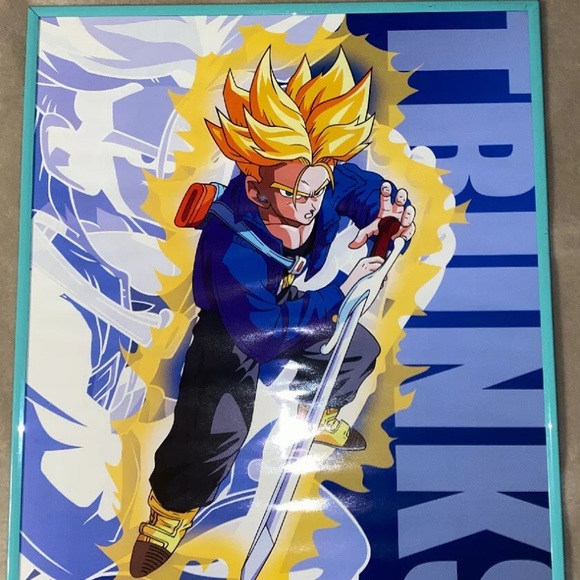 Bird Studios | Wall Decor | Vtg Dragon Ball Z Trunks 20 Rare Poster ...
